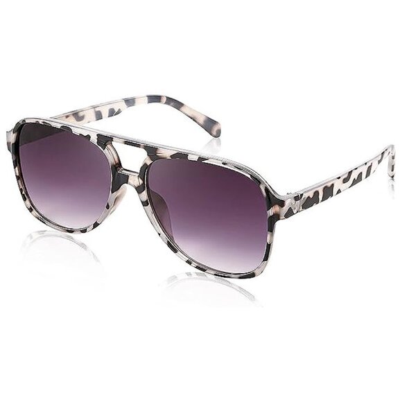 Accessories | Vintage Retro 7s Plastic Aviator Sunglasses Grey Leopard ...